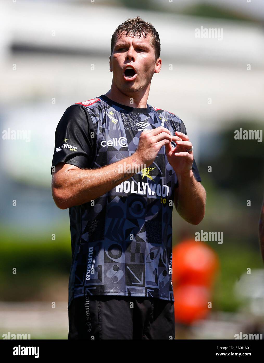 Durban, South Africa. 04th Mar, 2025. Deon Slabbert of the ...