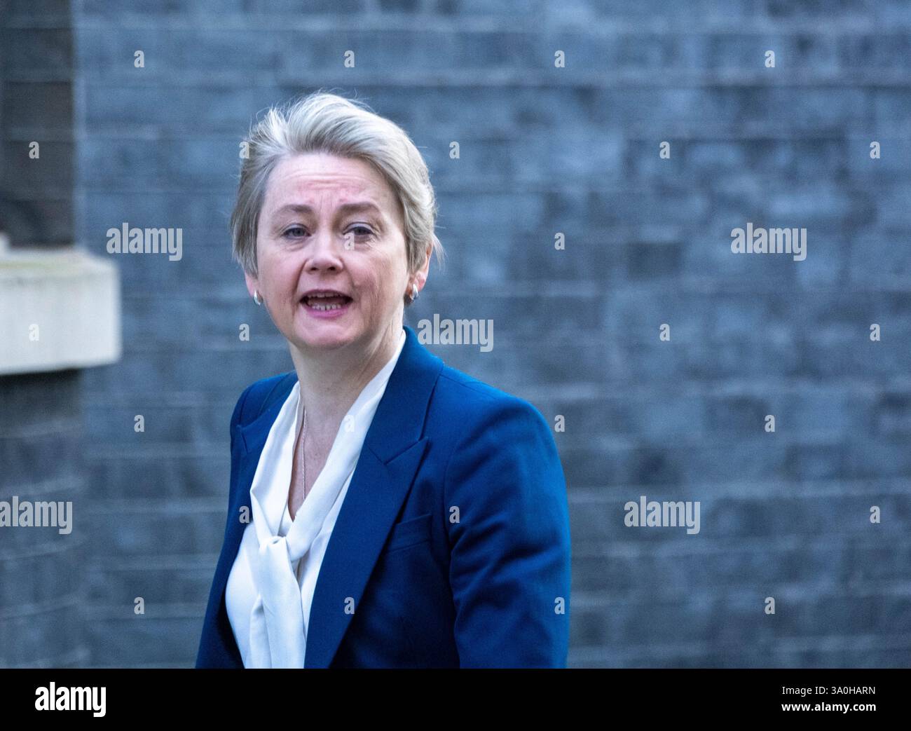 London, UK. 04th Mar, 2025. Yvette Cooper, Home Secretary, at a cabinet ...