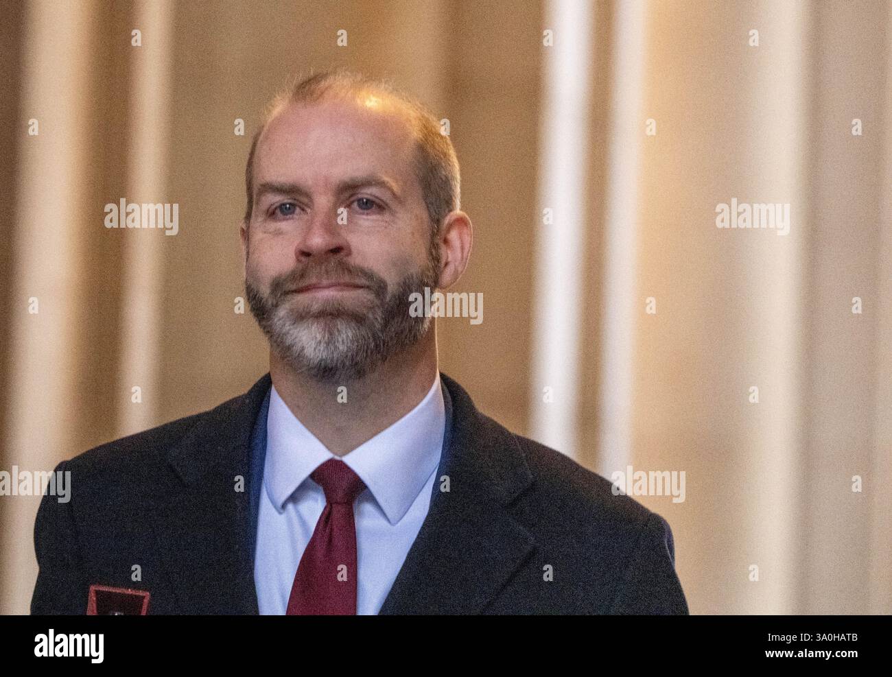 London UK 04 Mar 2025 Jonathan Reynolds, Business Secretary, at a ...