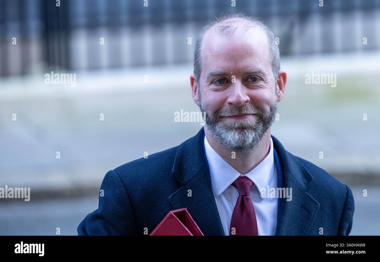 London UK 04 Mar 2025 Jonathan Reynolds, Business Secretary, at a ...