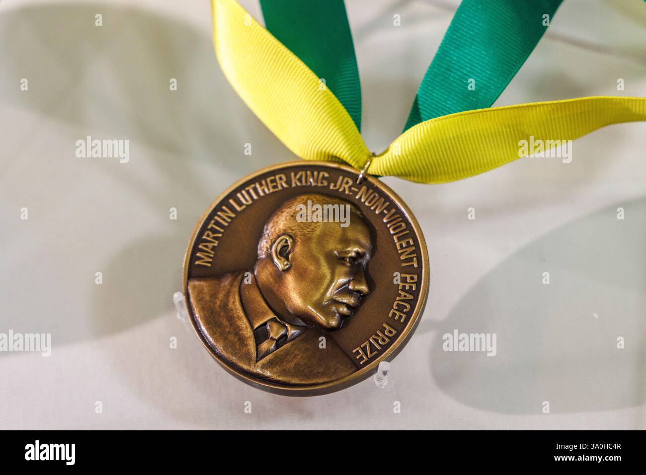 Medal, Martin Luther King Jr Non-Violent Peace Prize, awarded to John ...
