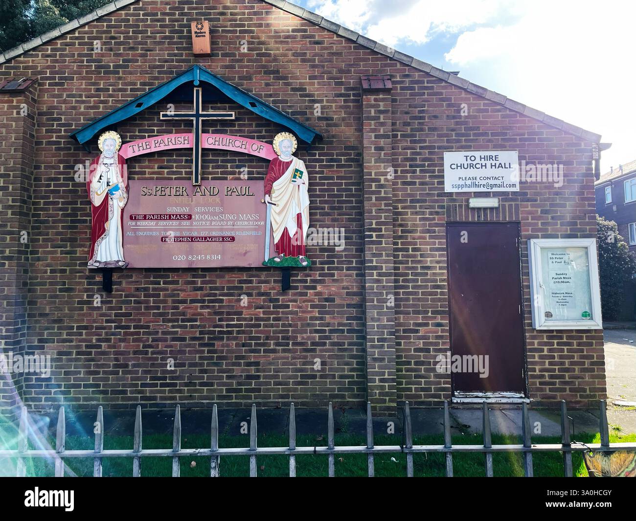 London, UK - March 02, 2025: Brick church Ss Peter and Paul building ...