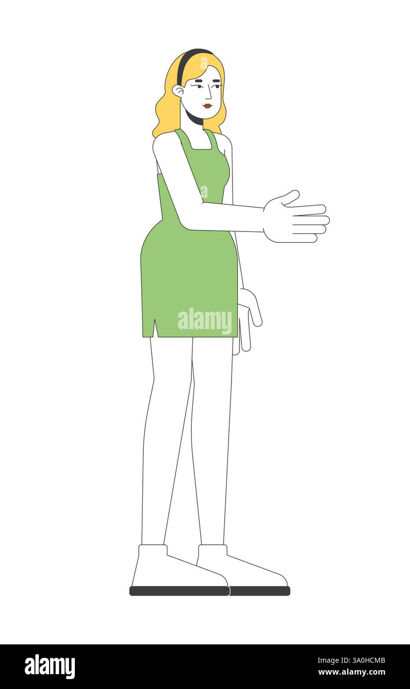 Woman extending hand Cut Out Stock Images & Pictures - Alamy