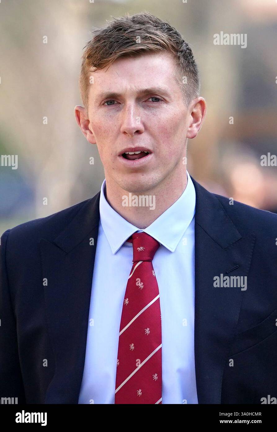 Zak Crawley arriving ahead of a memorial service for former England ...