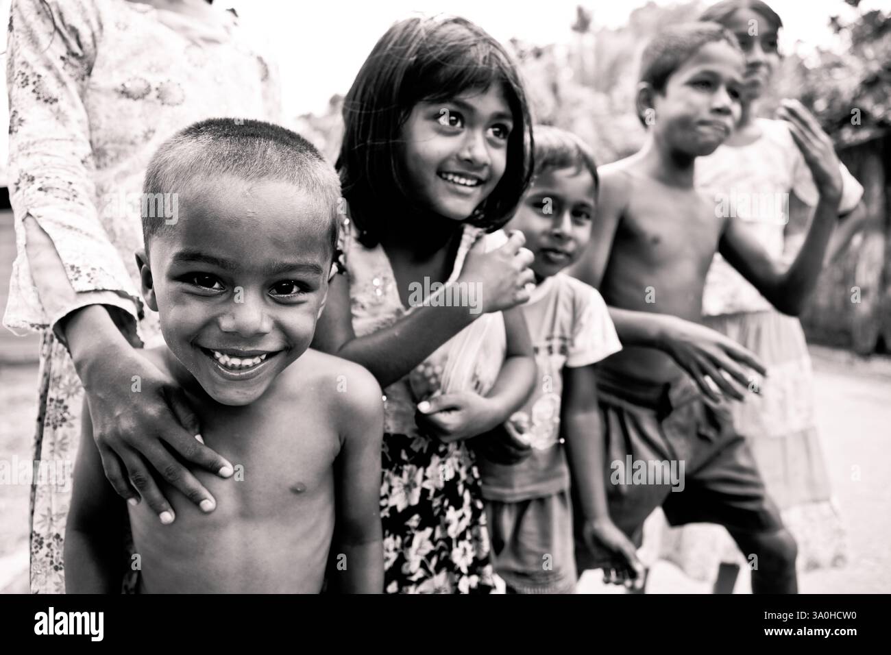Group of smiling children in Colombo Sri Lanka enjoying playful moments ...