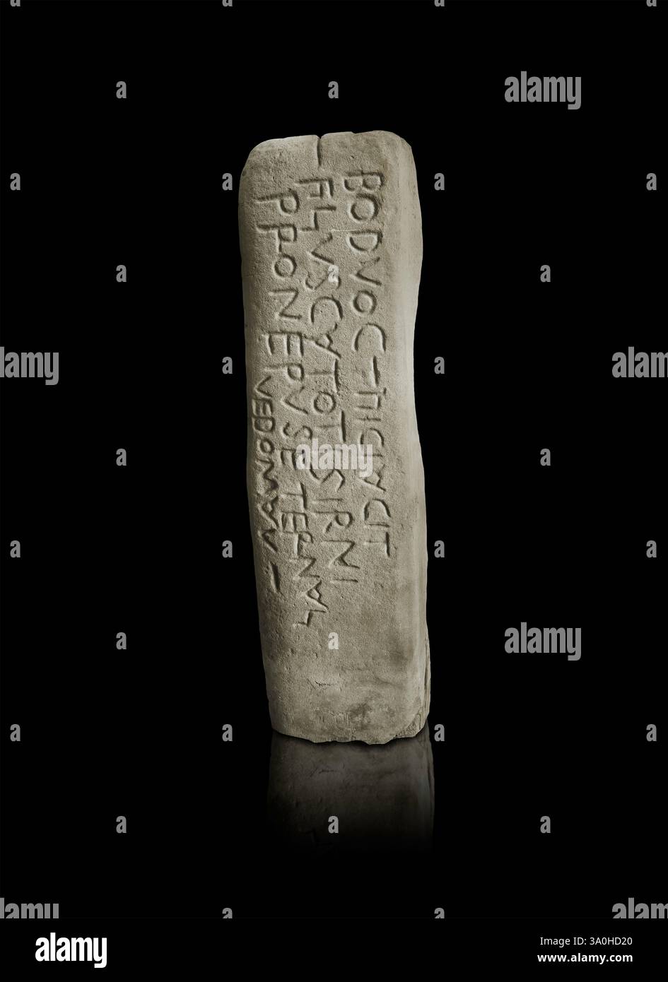 The Bodvoc Stone a stone pillar also known as 'The Margam Stone', and ...