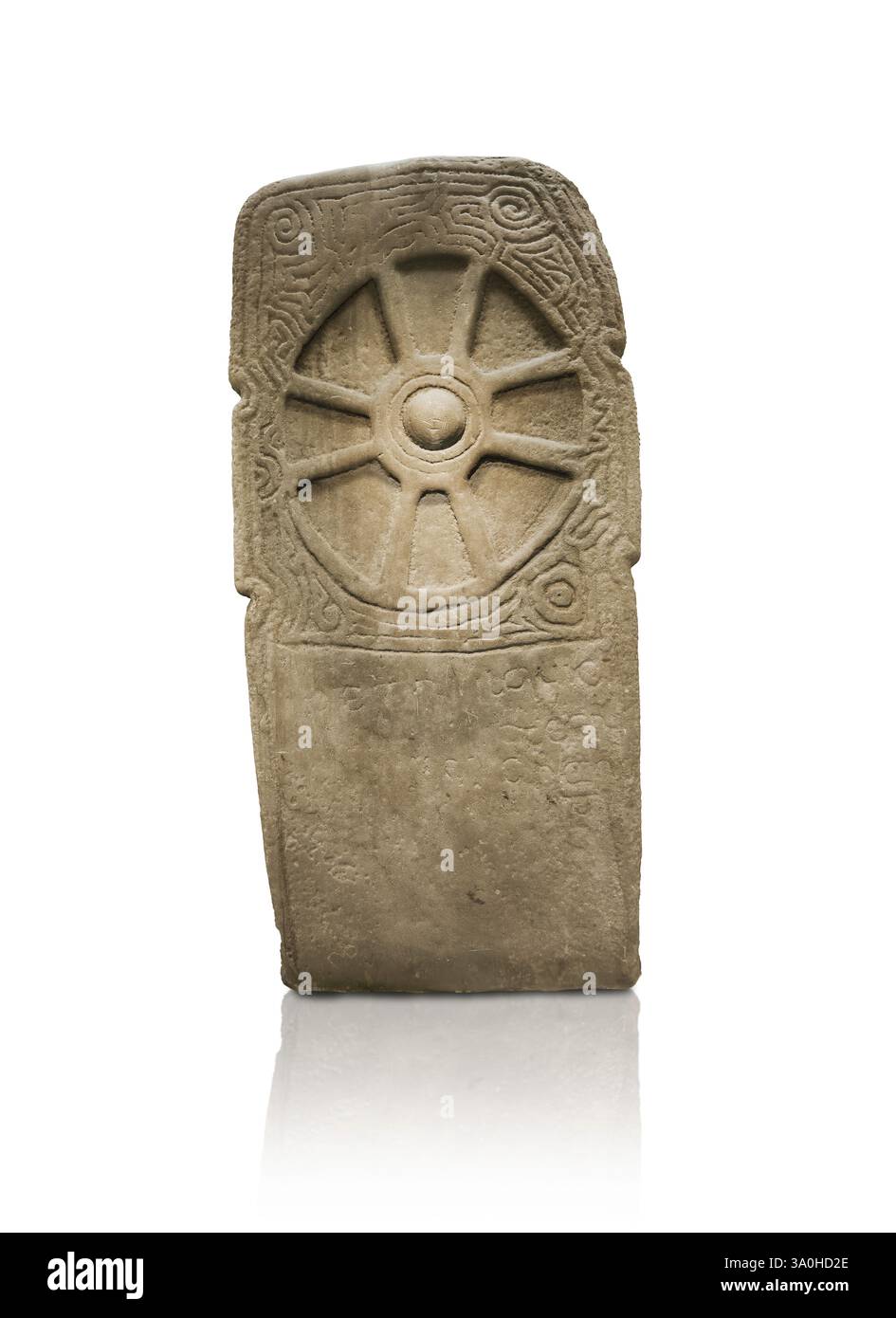 Celtic Christian Cross of Ilci (inv 12) an early Cart-wheel Cross with ...