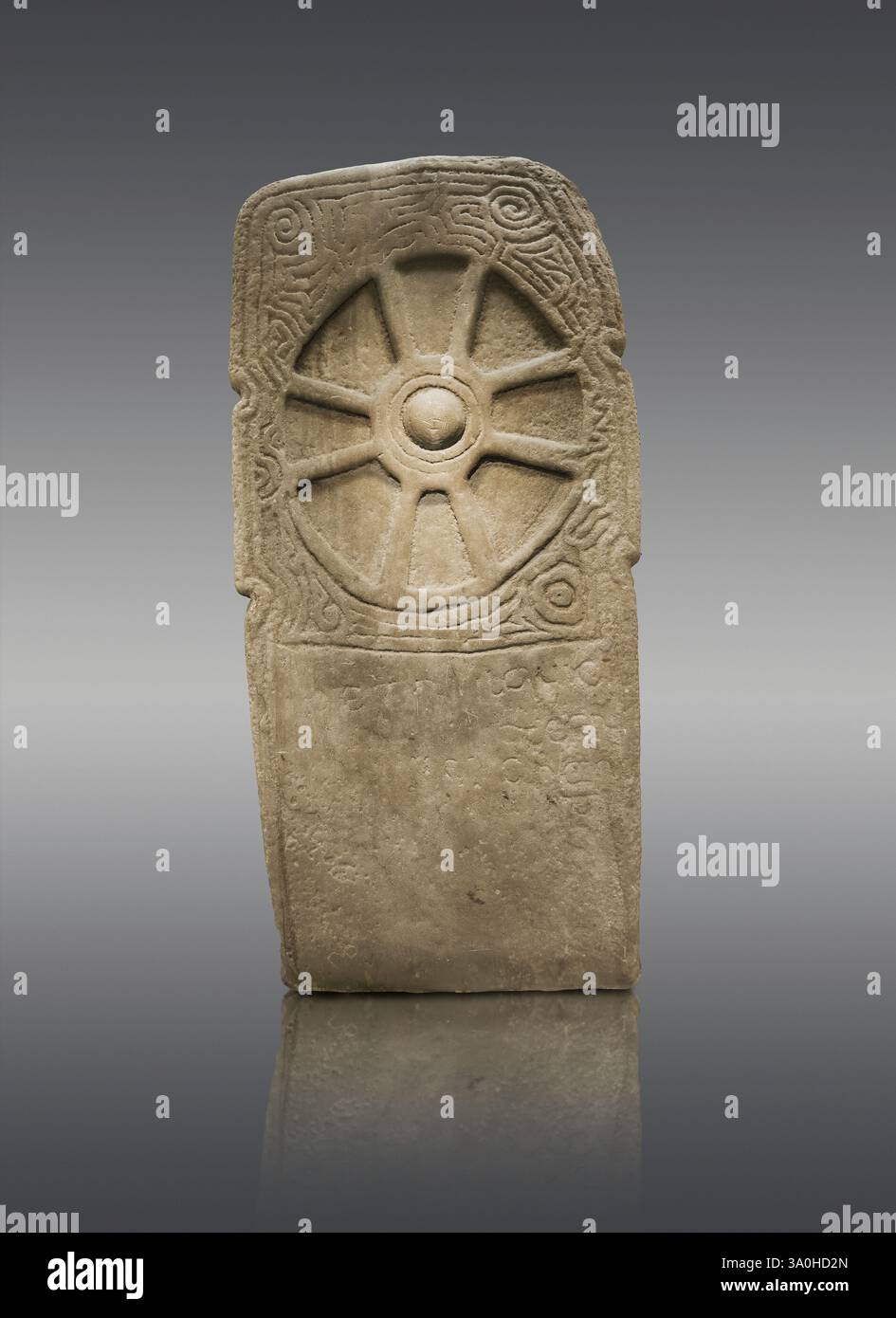 Celtic Christian Cross of Ilci (inv 12) an early Cart-wheel Cross with ...