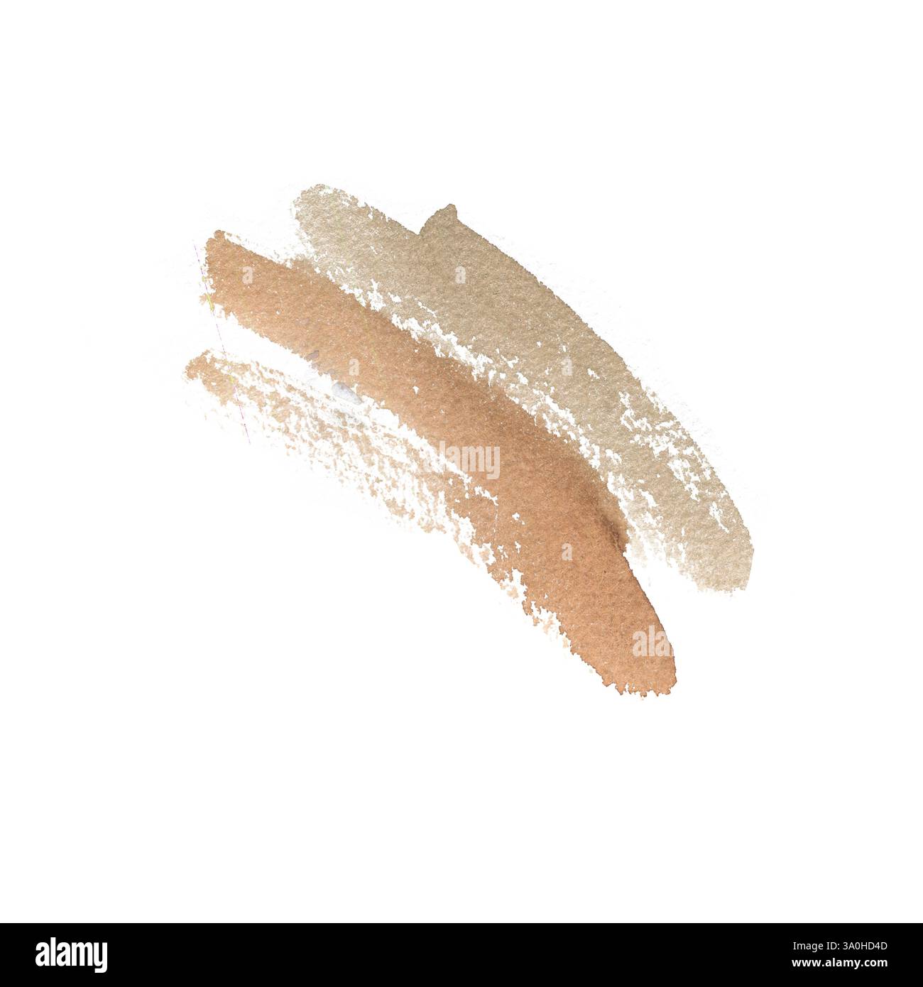 Beige and brown stroke watercolor background. Isolated brushstroke ...