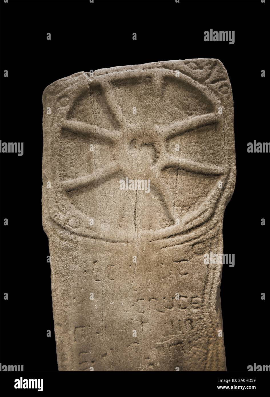 Celtic Christian Cross of Ilci (no 11) an early Cart-wheel Cross with ...