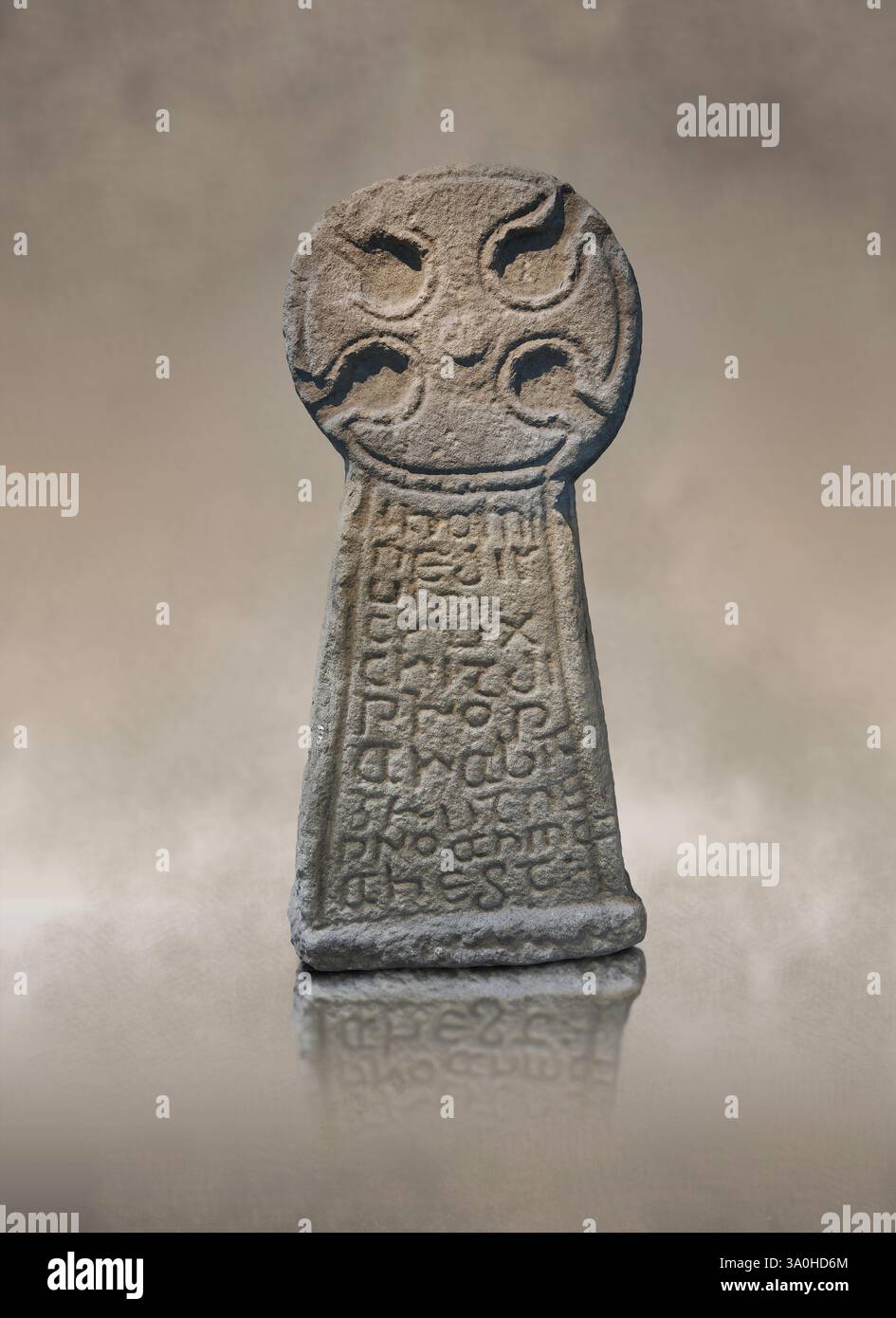 Cross of Grutne a 10th century pre Norman Celtic disc-headed sculptured ...