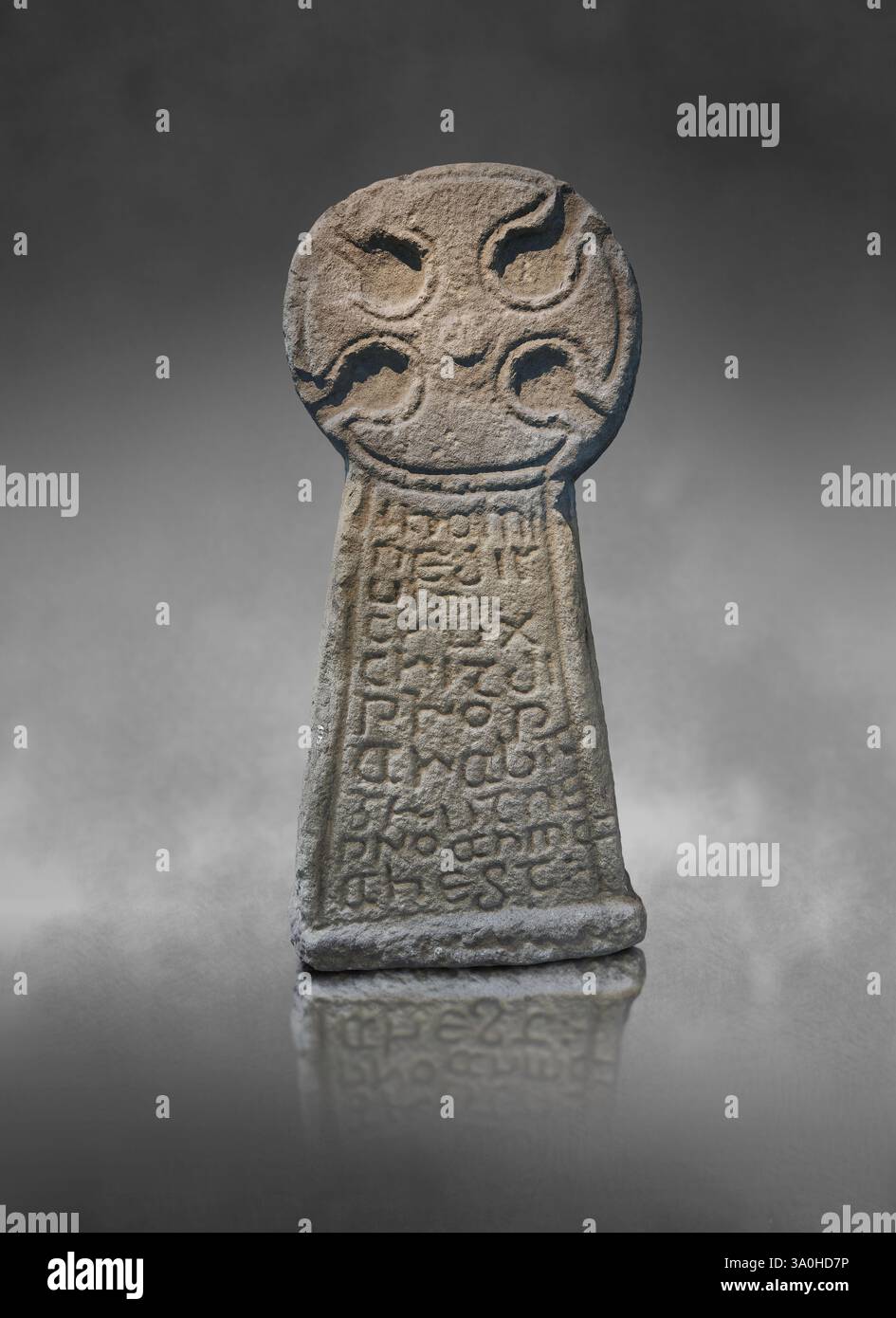 Cross of Grutne a 10th century pre Norman Celtic disc-headed sculptured ...