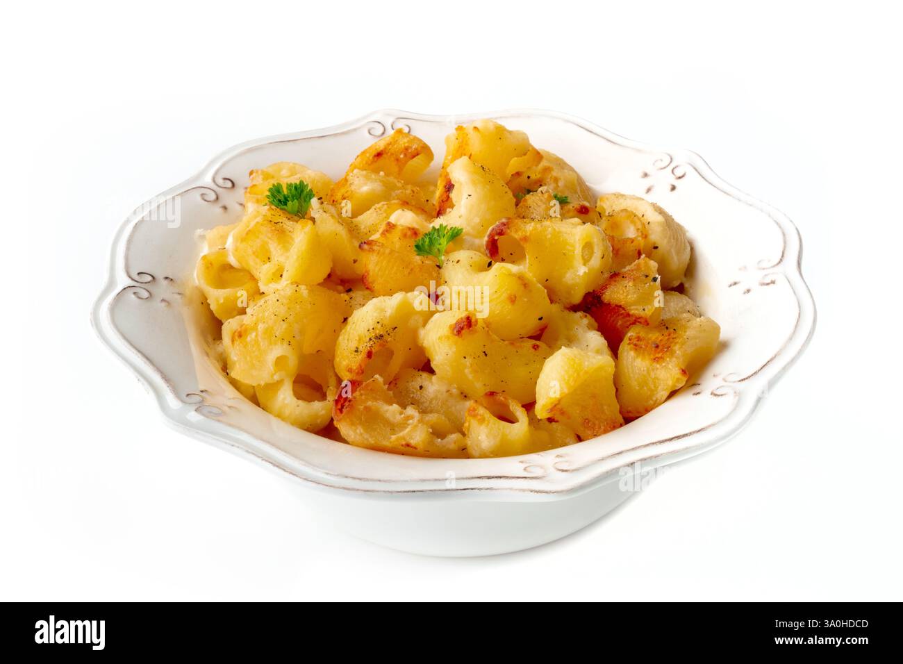 Mac and cheese, the classic pasta with macaroni and Cheddar cheese ...