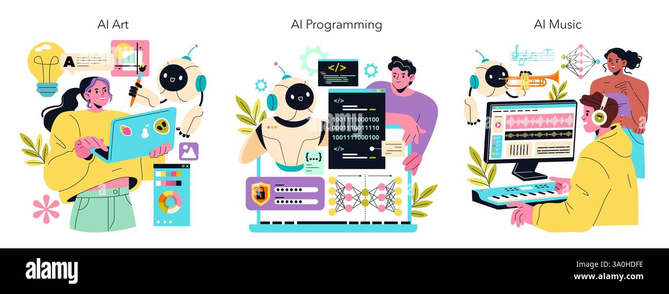 Experience music project Stock Vector Images - Alamy