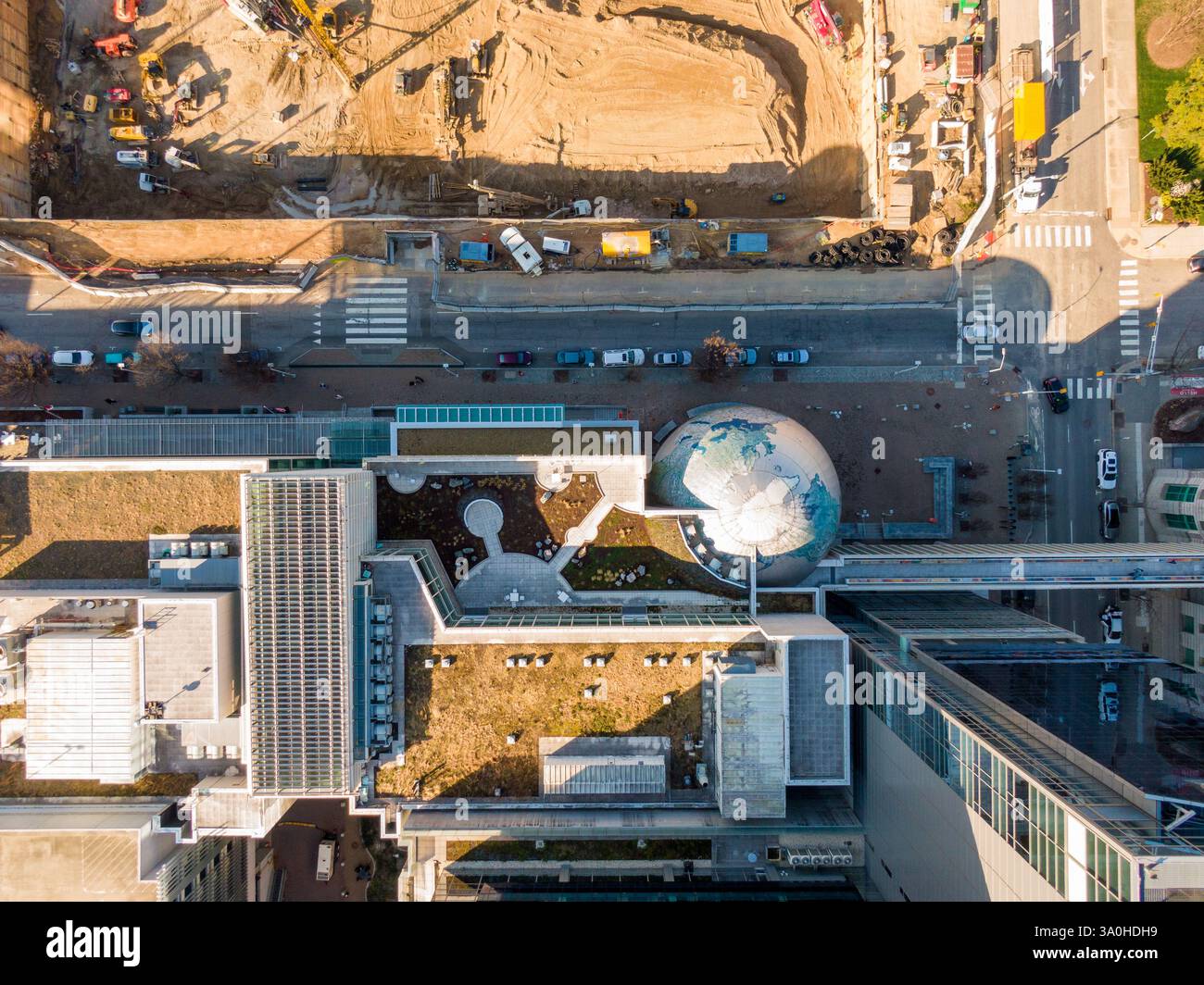 Drone Images Of A High Rise Construction Site For The New State ...