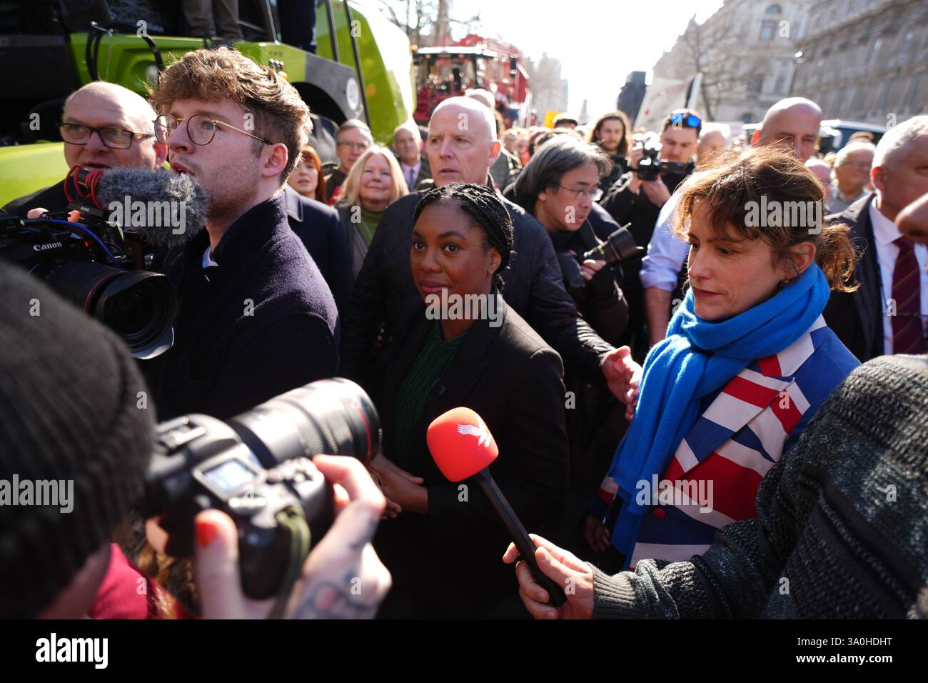 Conservative Party leader Kemi Badenoch and shadow environment, food ...
