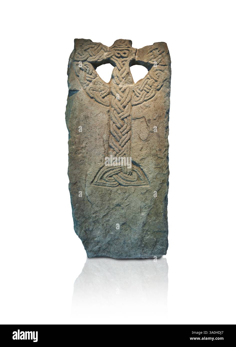 Celtic Christian Crux Christi plaitwork cross slab (no 15) a Celtic ...