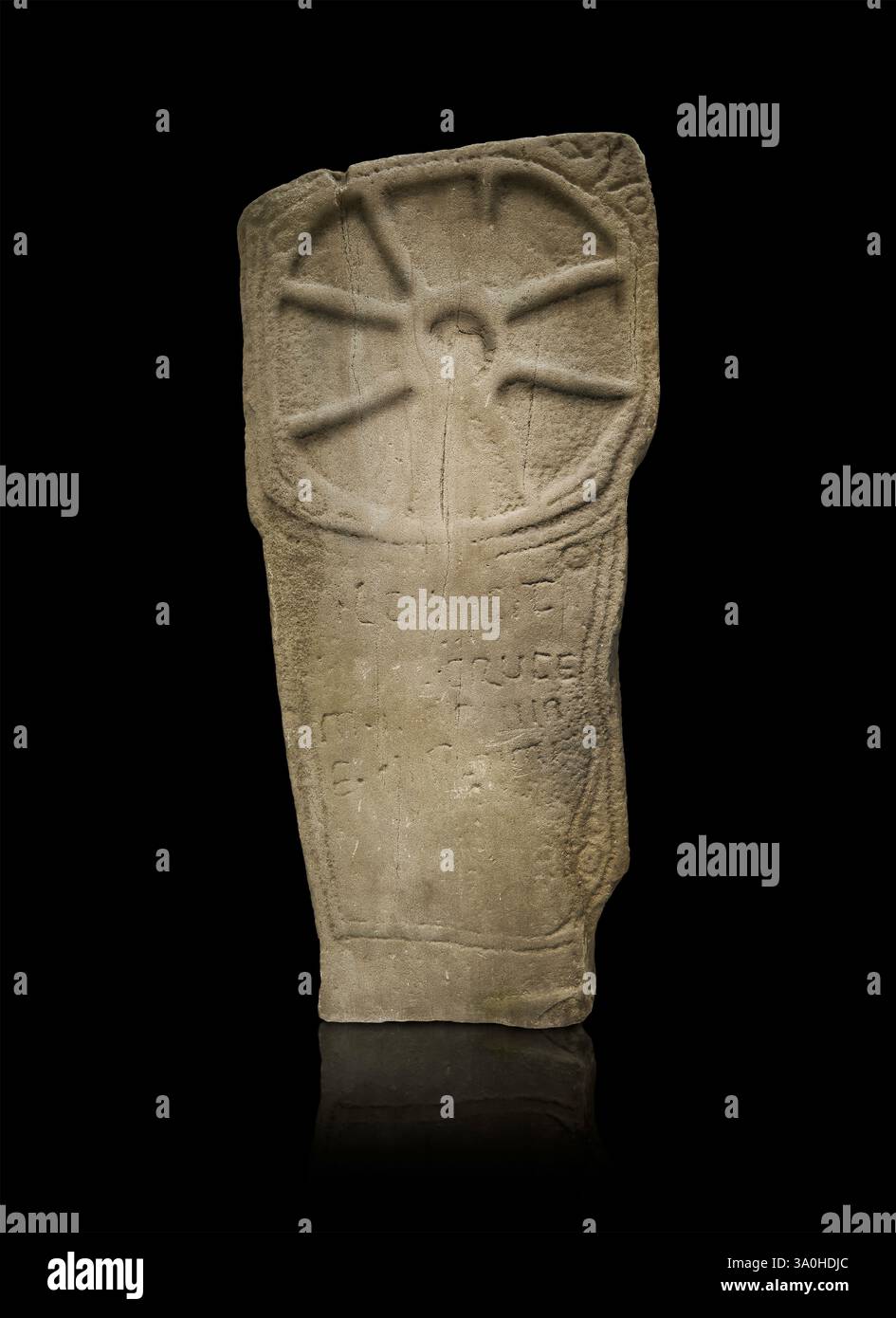 Celtic Christian Cross of Ilci (no 11) an early Cart-wheel Cross with ...