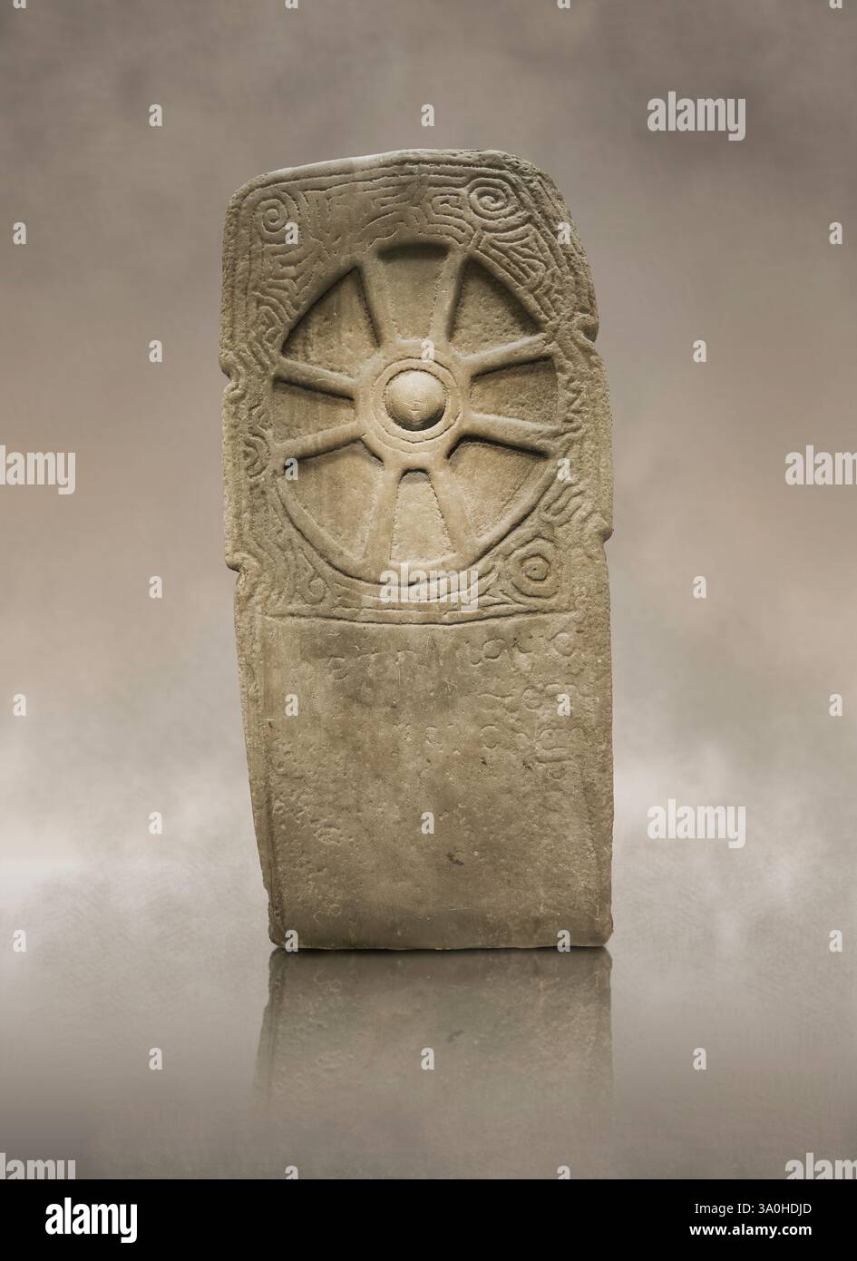 Celtic Christian Cross of Ilci (inv 12) an early Cart-wheel Cross with ...