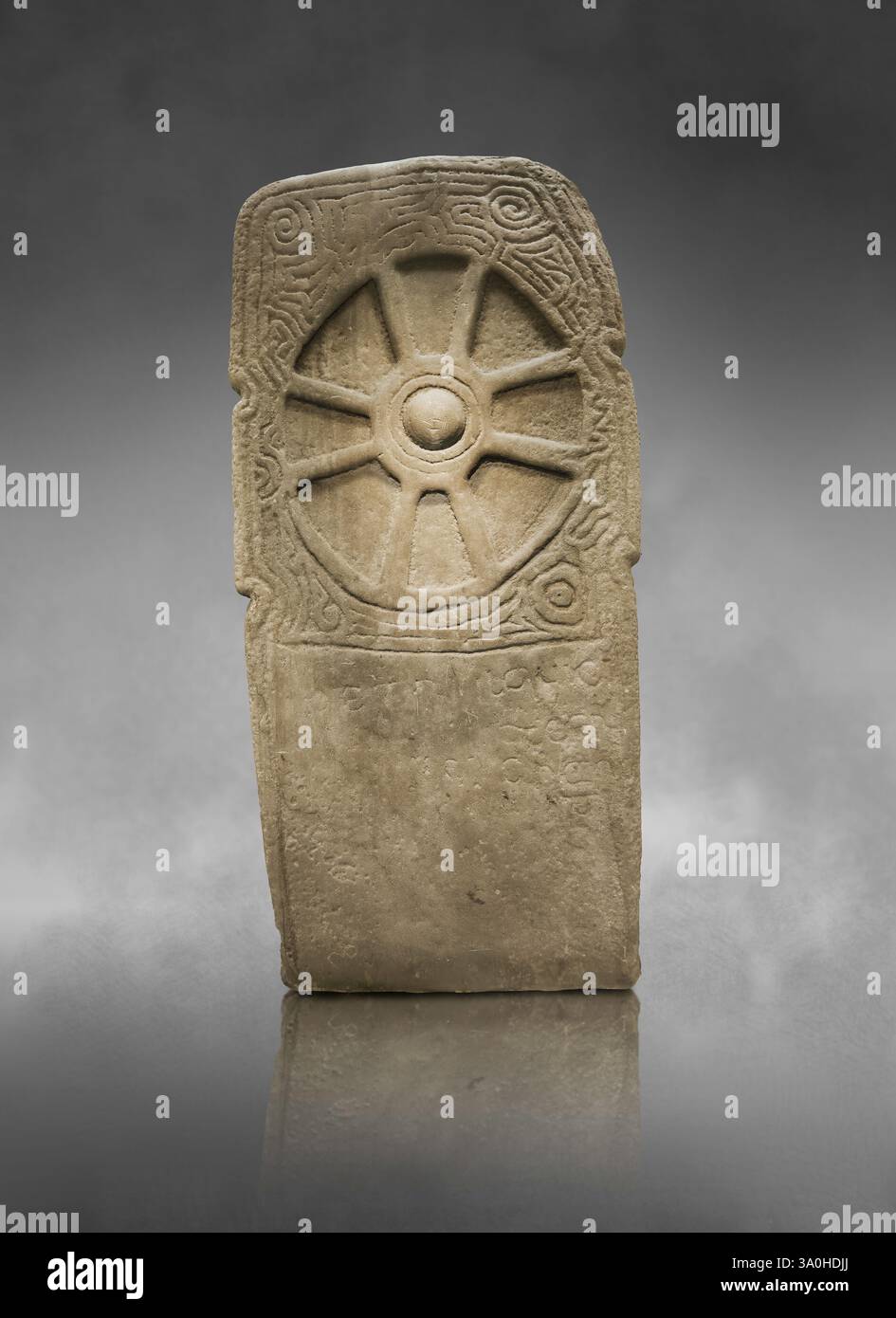 Celtic Christian Cross of Ilci (inv 12) an early Cart-wheel Cross with ...