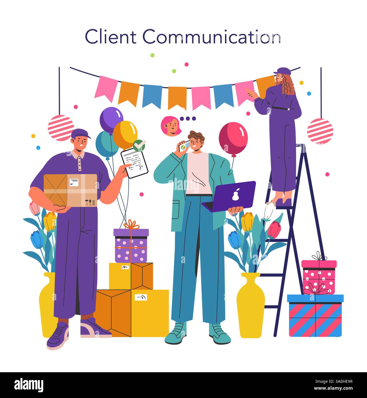 Event agency professionals work together to ensure successful client ...