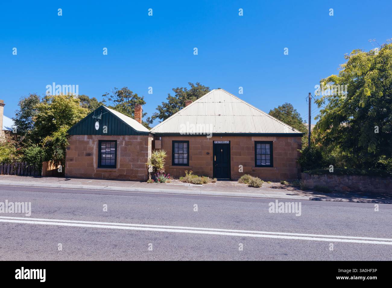 HAMILTON, AUSTRALIA - FEBRUARY 06 2025: The township of Hamilton on a ...