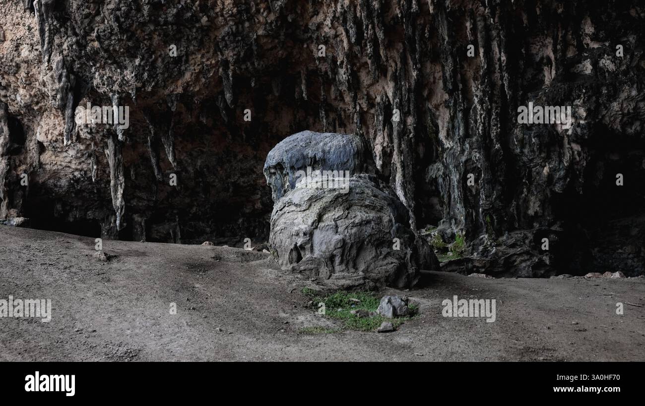 Visitors discover stunning rock features and natural formations inside ...