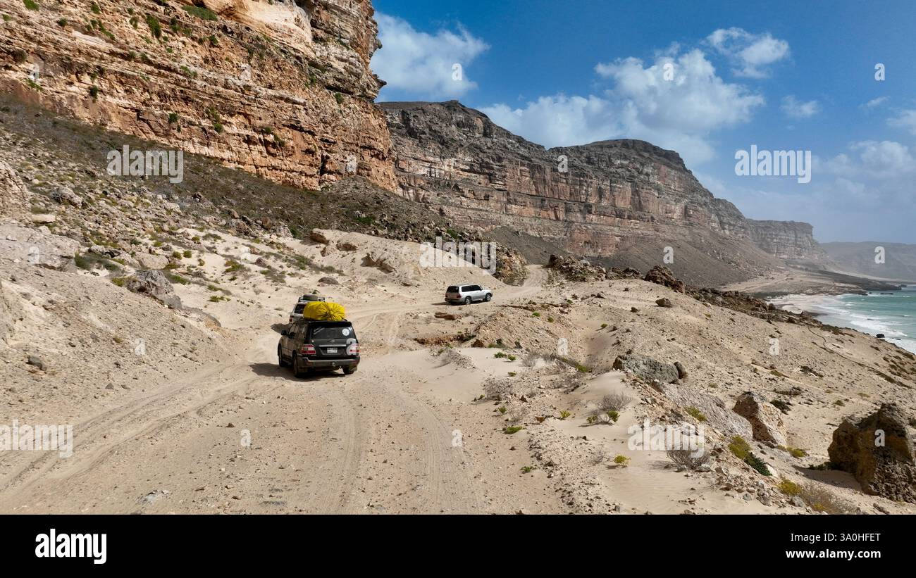 Travelers navigate rough roads in Socotra, experiencing stunning ...