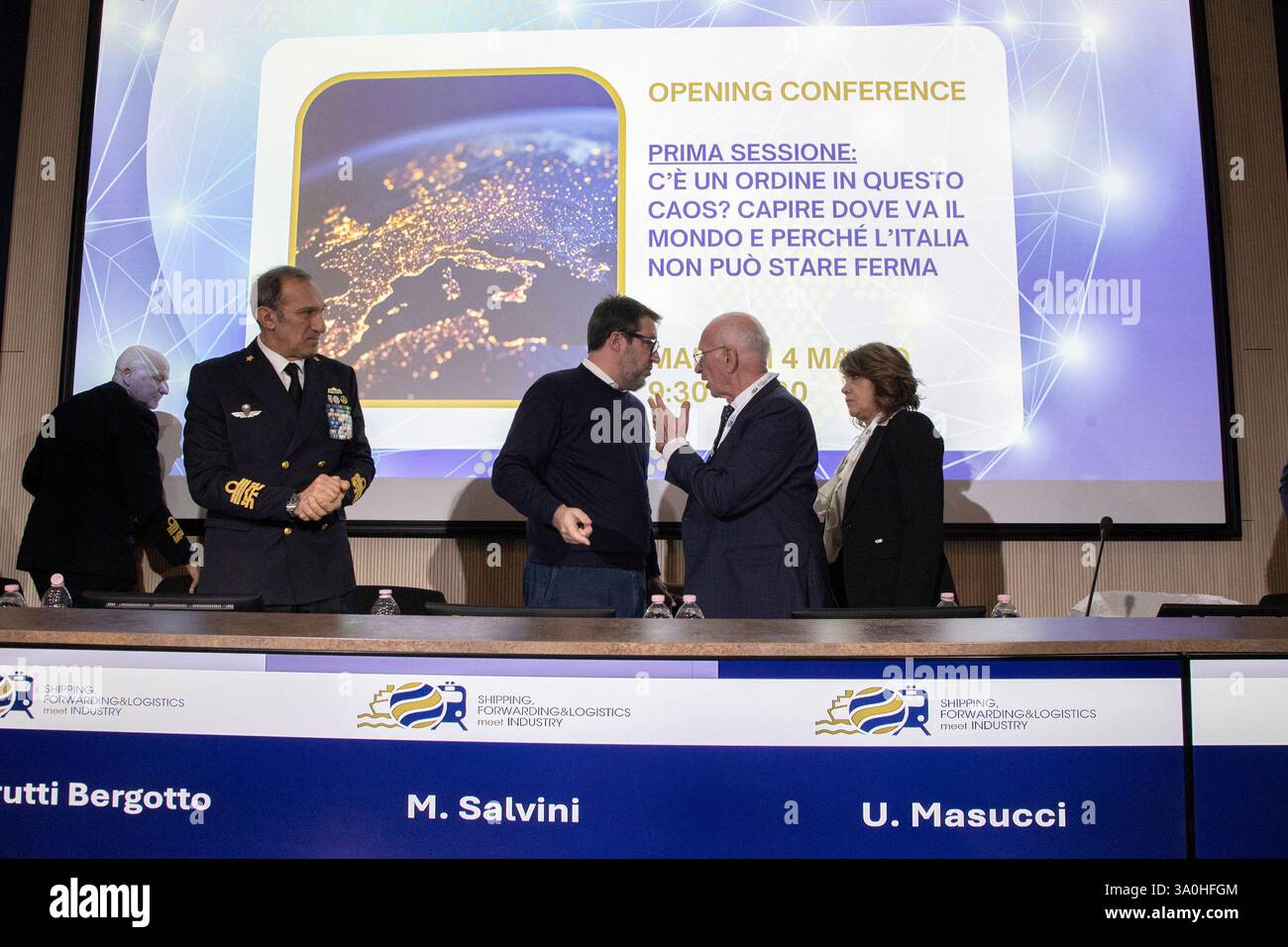 Milano, Italia. 04th Mar, 2025. Nella foto da sinistra verso destra ...