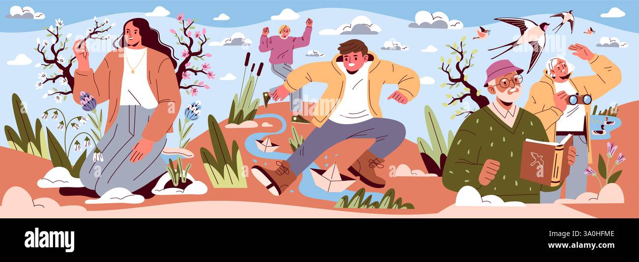 Spring Equinox Day is celebrated with outdoor activities and nature ...