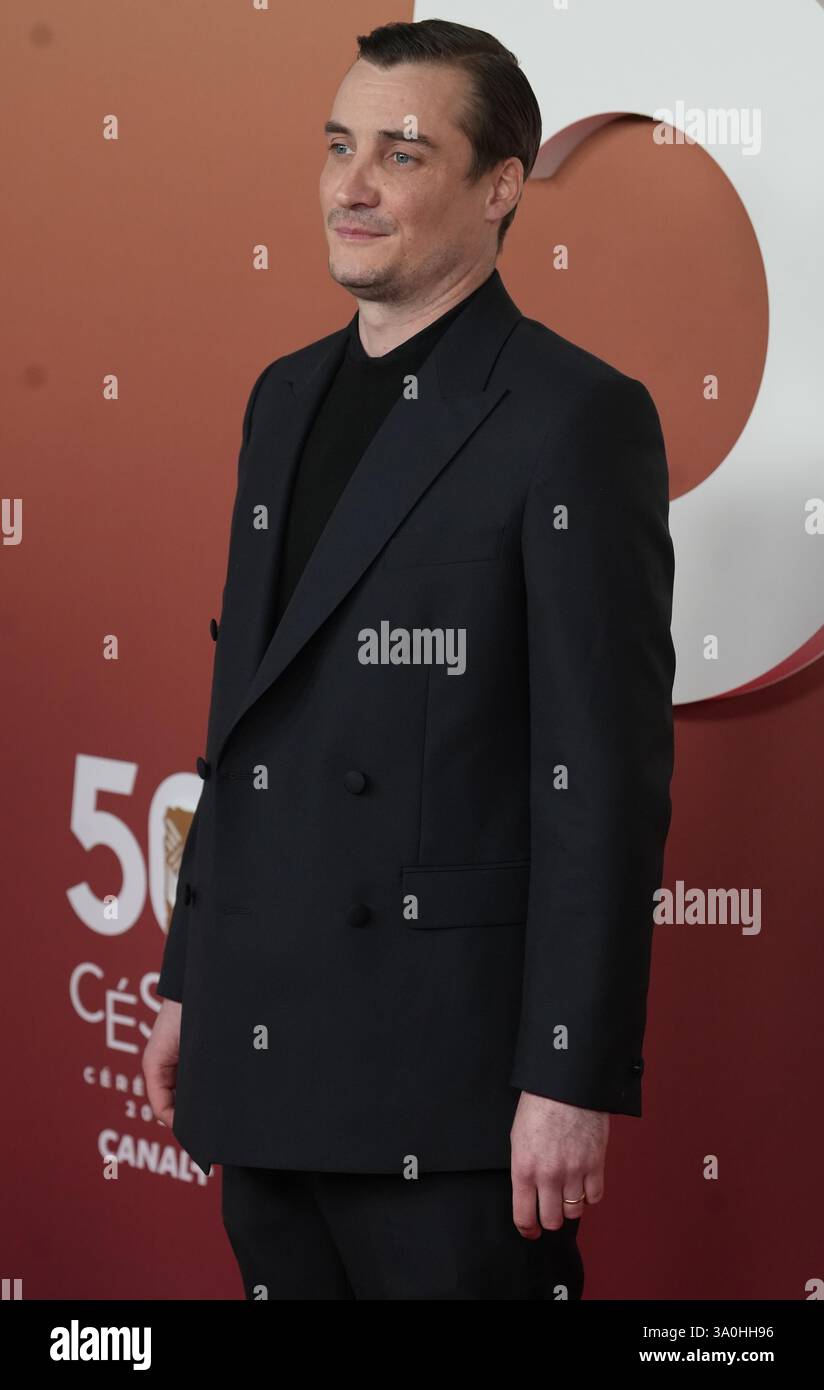 Pierre Lottin arrives at the 50h Cesar Film Awards Ceremony at L ...