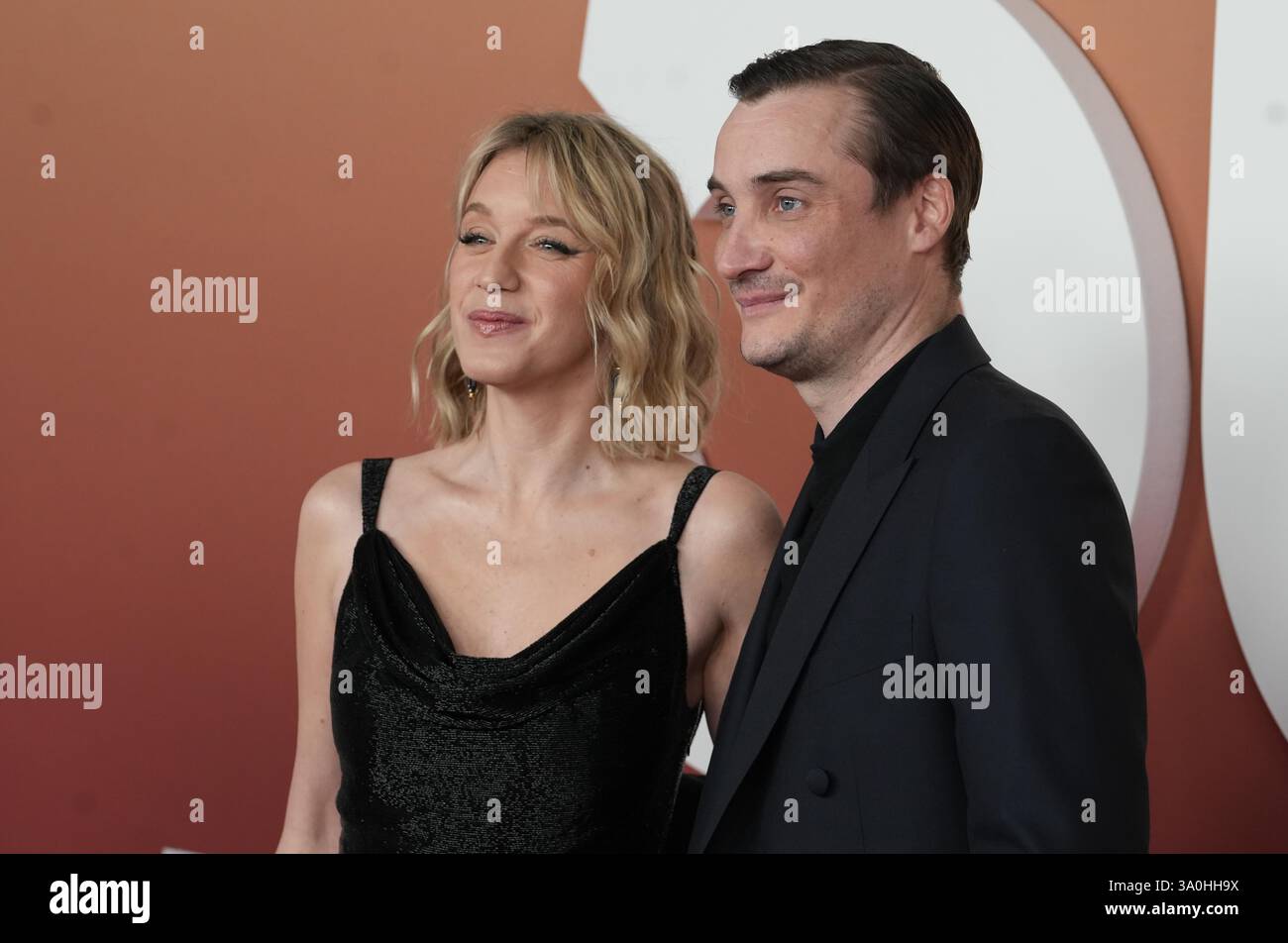 Pierre Lottin and Ludivine Sagnier arrives at the 50h Cesar Film Awards ...