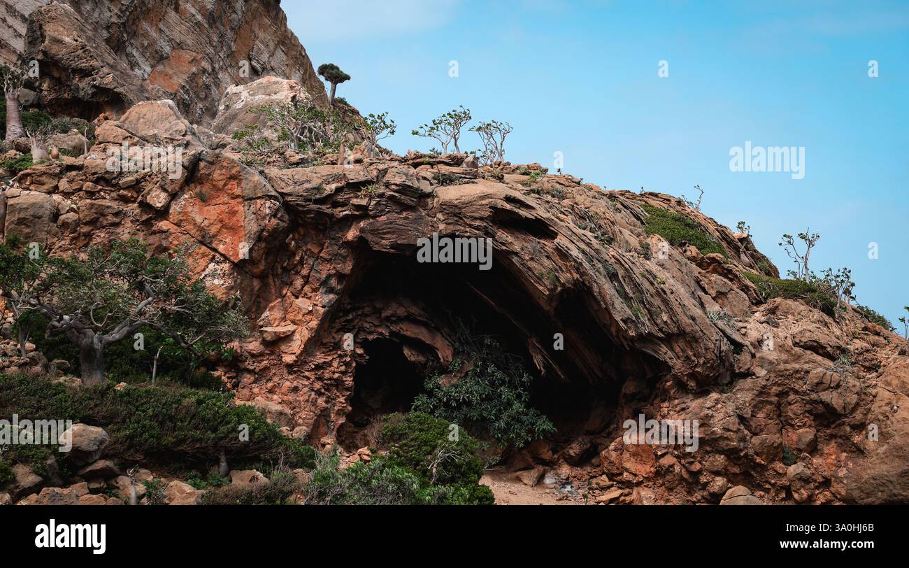 Visitors discover the striking rock formations and diverse vegetation ...