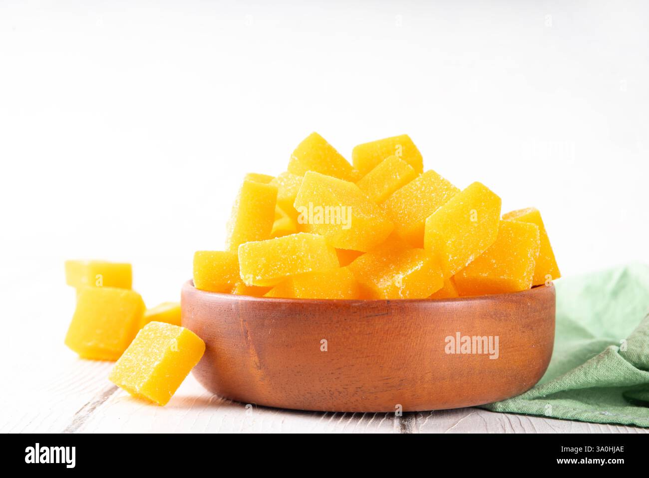 Dried mango cubes,organic mango fruit marmalade jelly candies without ...