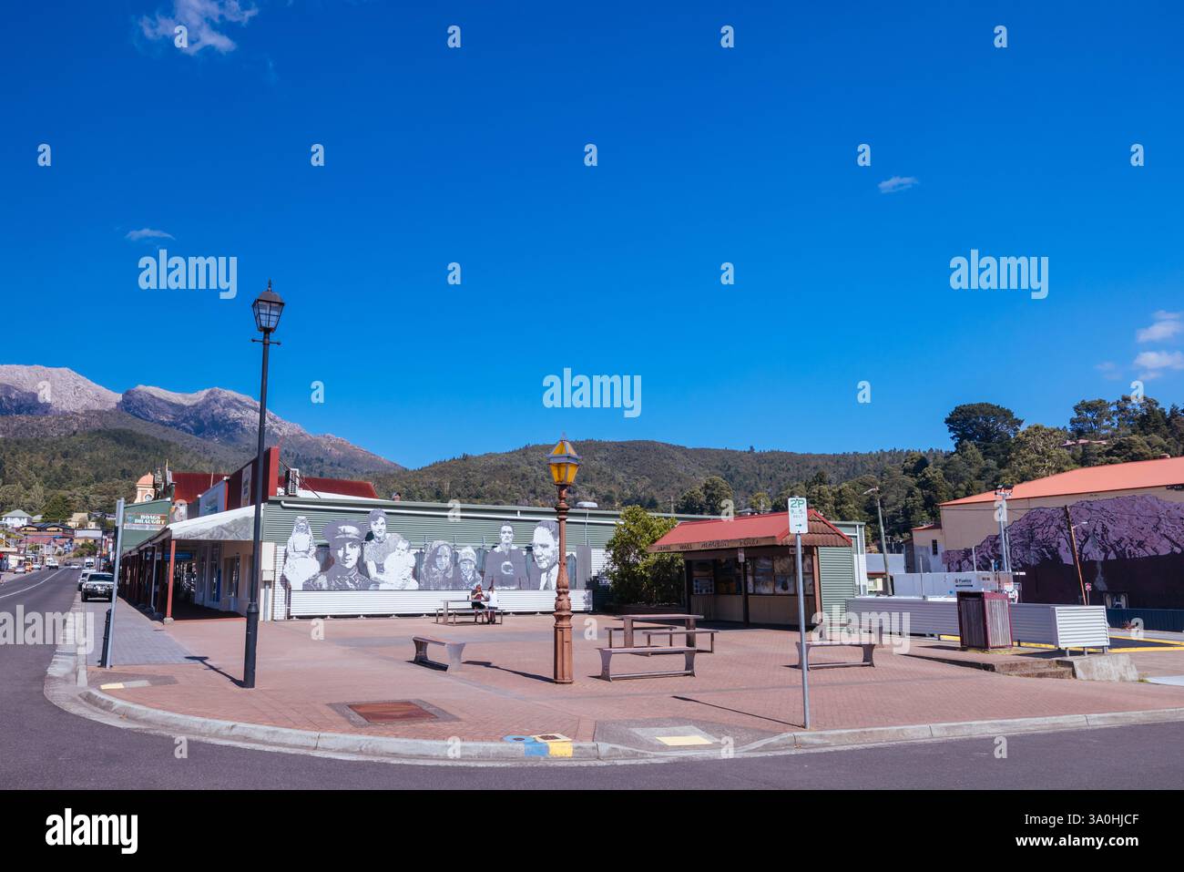 QUEENSTOWN, AUSTRALIA - FEBRUARY 09 2025: General architecture and main ...
