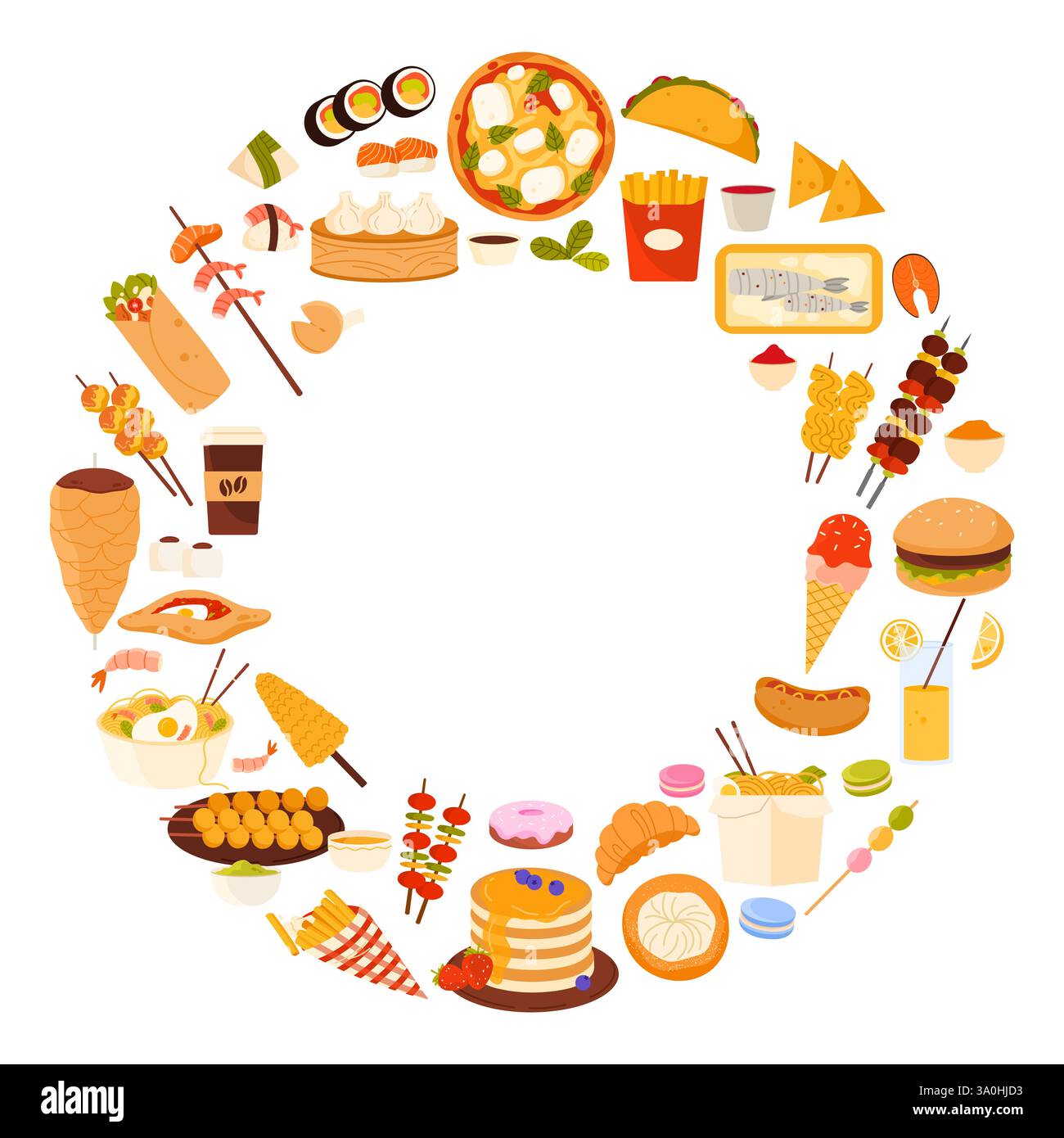 Pancakes sauce chopsticks Stock Vector Images - Alamy