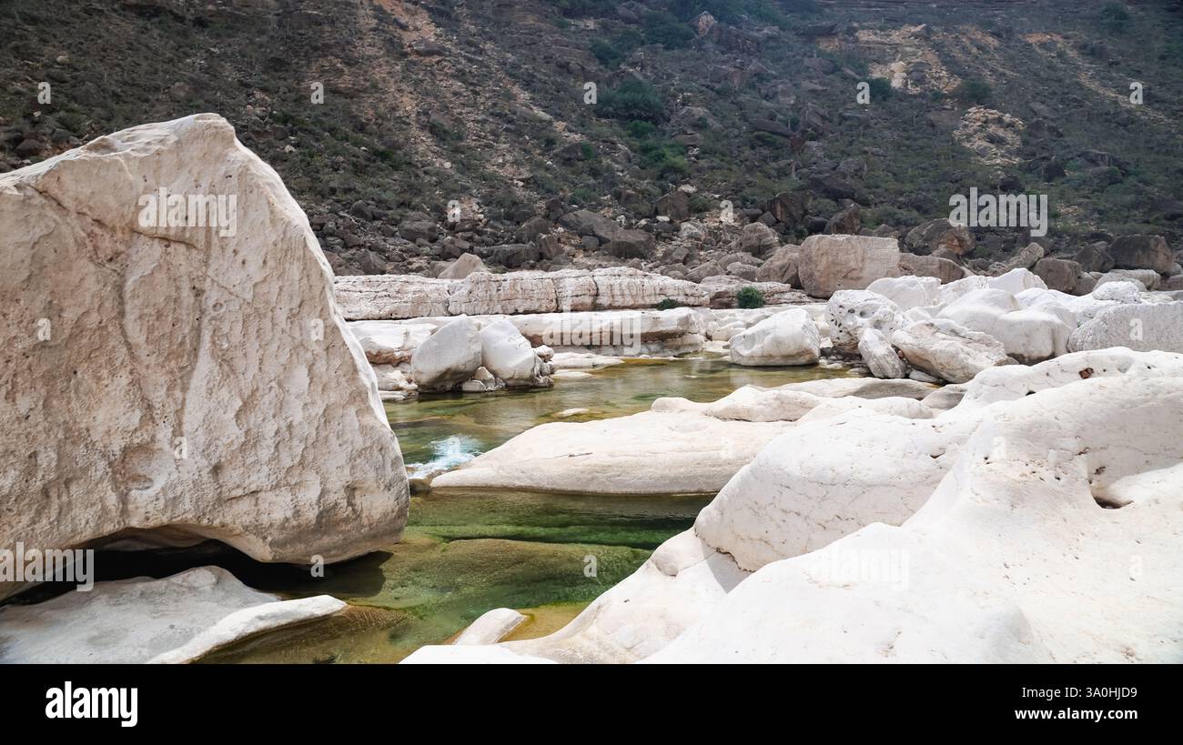 Visitors enjoy the striking white stone formations and vibrant waters ...