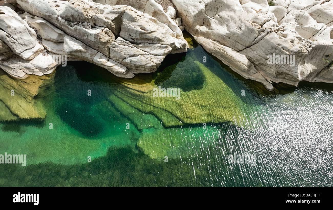 Kalysan Canyon in Socotra showcases tranquil turquoise waters ...