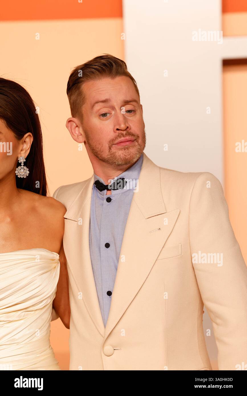 Macaulay Culkin attending the 2025 Vanity Fair Oscar Party Hosted By ...