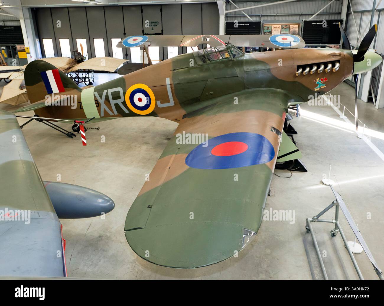 Looking down on a WWII, 1940, Hawker Hurricane Mk. IIa, Z2389, on ...
