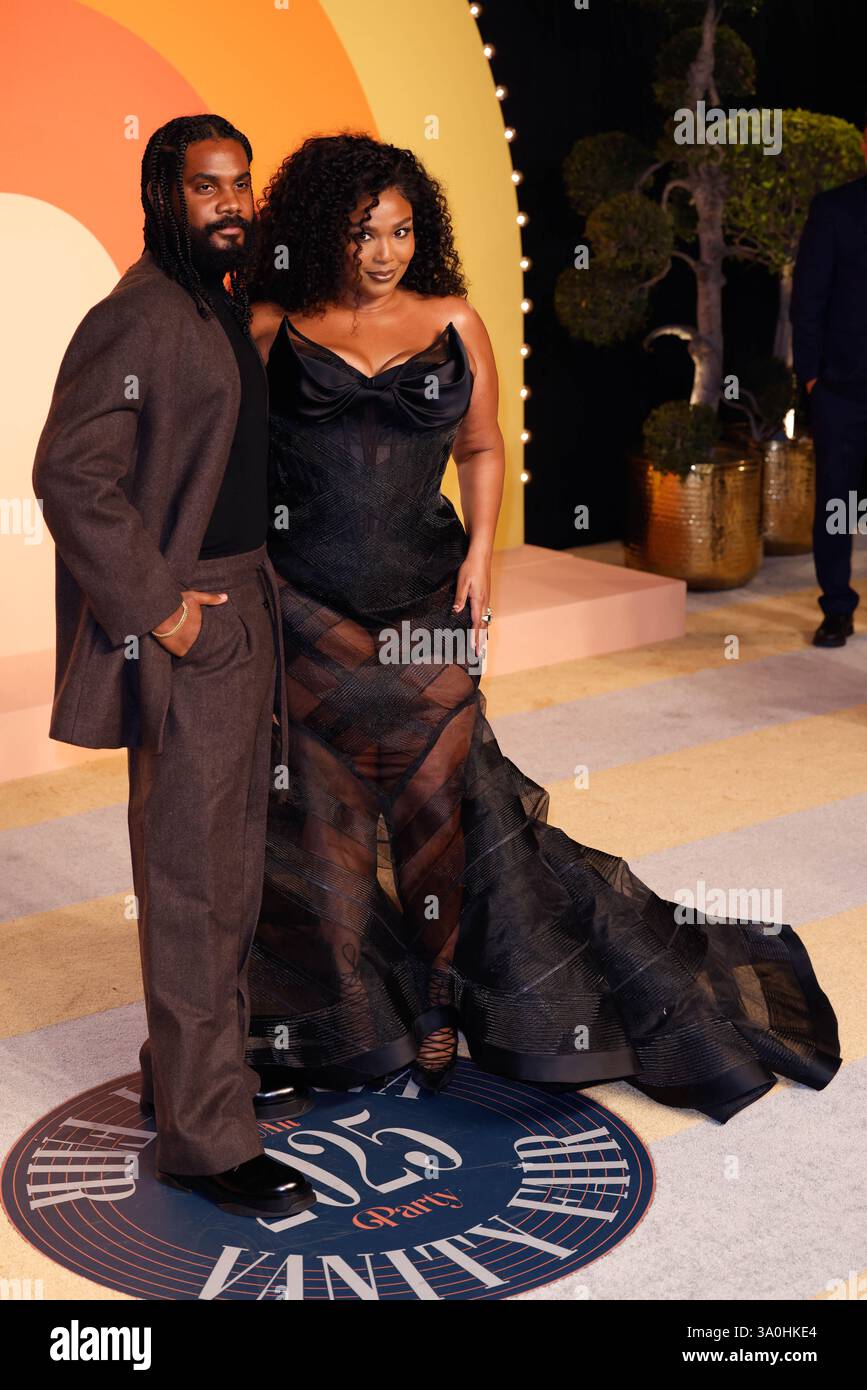 Los Angeles, United States. 07th Jan, 2025. Antwaun Stanley and Lizzo ...