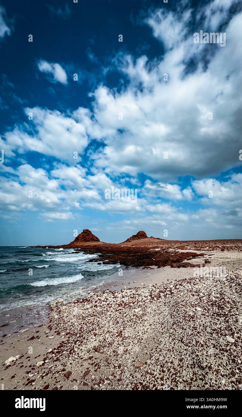 Explore the breathtaking landscapes of Socotra featuring sandy beaches ...