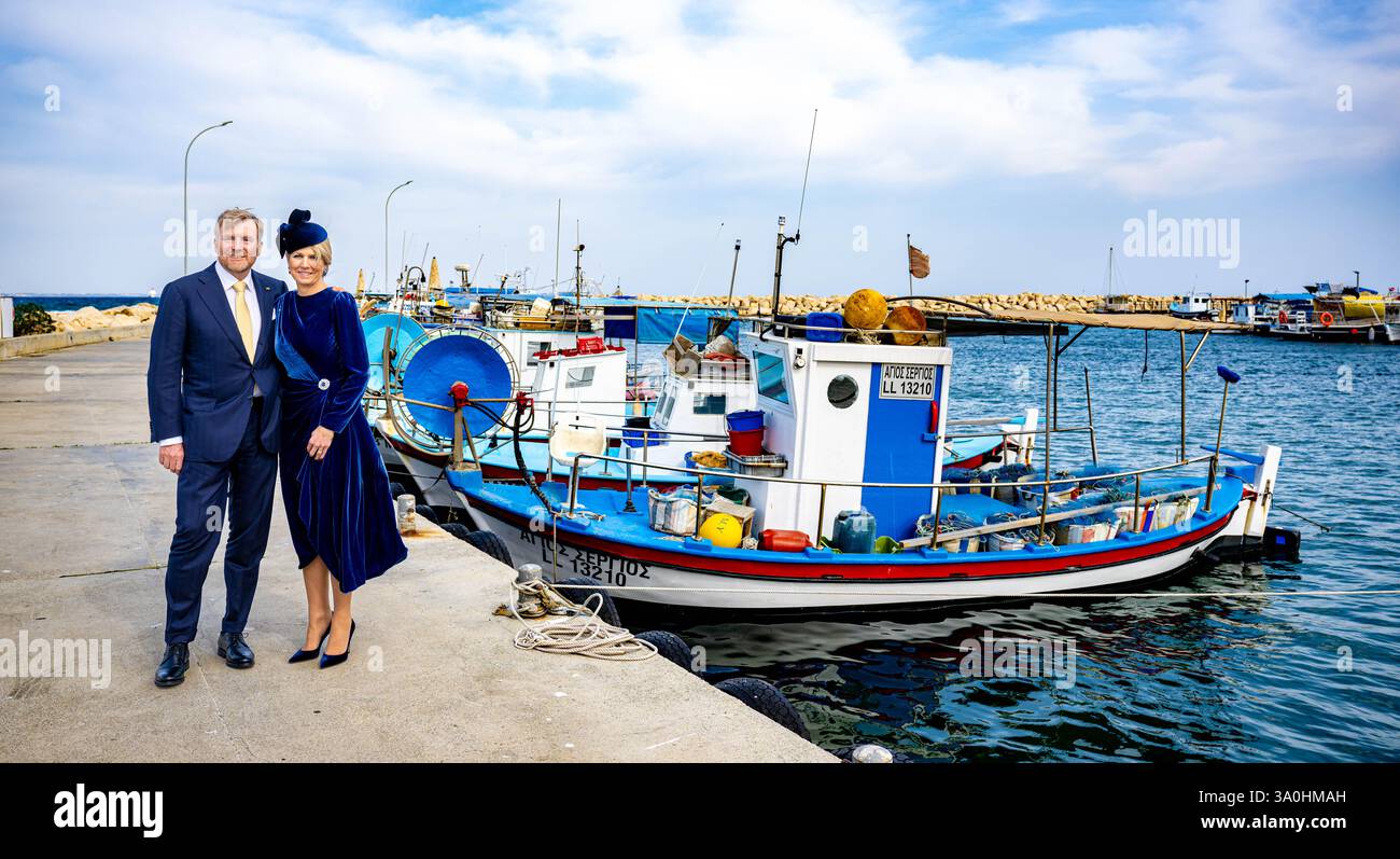 King Willem-Alexander, Queen Maxima during a photomoment at the Harbour ...