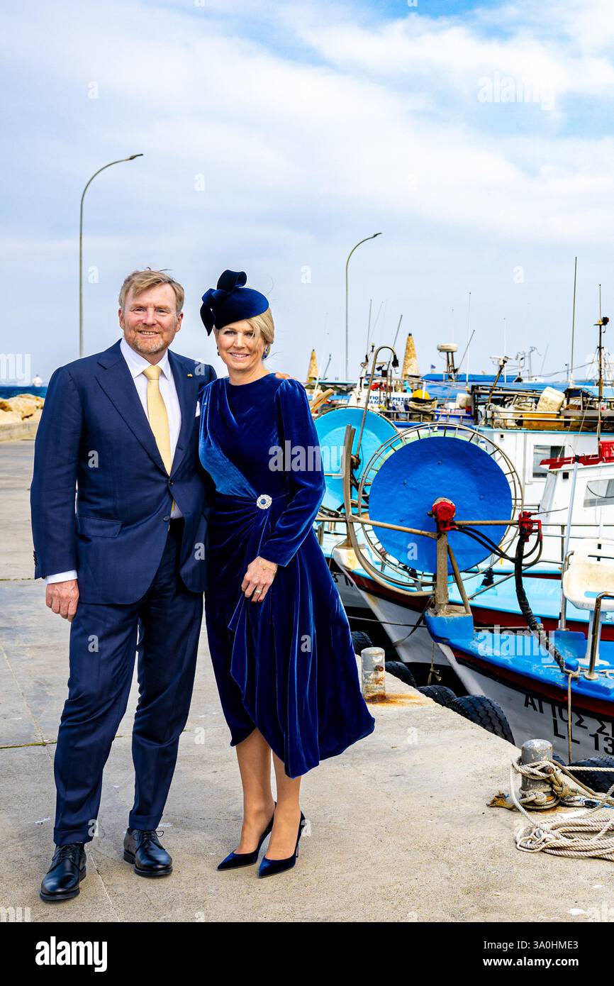 Larnaca, Cyprus. 04th Mar, 2025. King Willem-Alexander, Queen Maxima ...