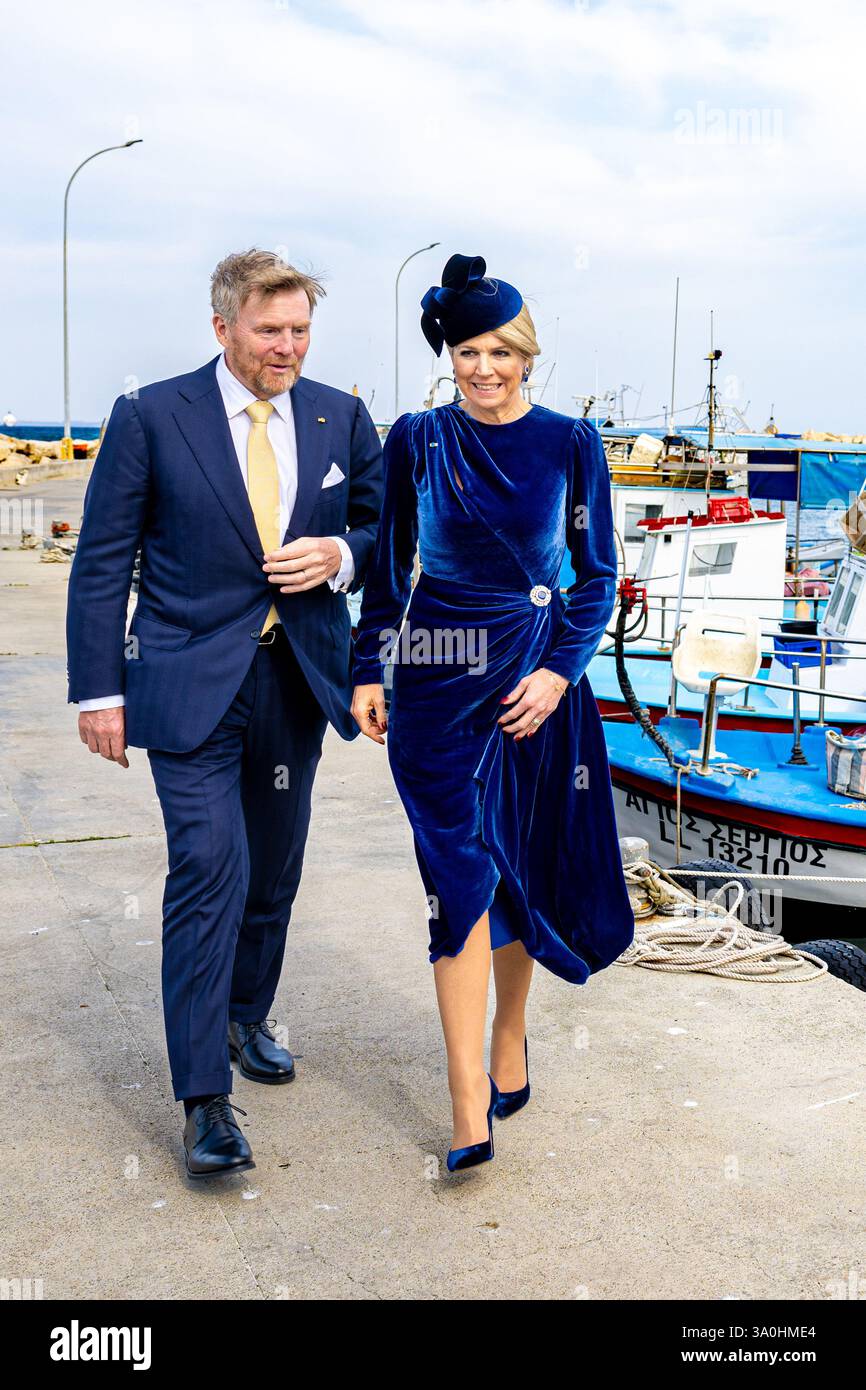 Larnaca, Cyprus. 04th Mar, 2025. King Willem-Alexander, Queen Maxima ...