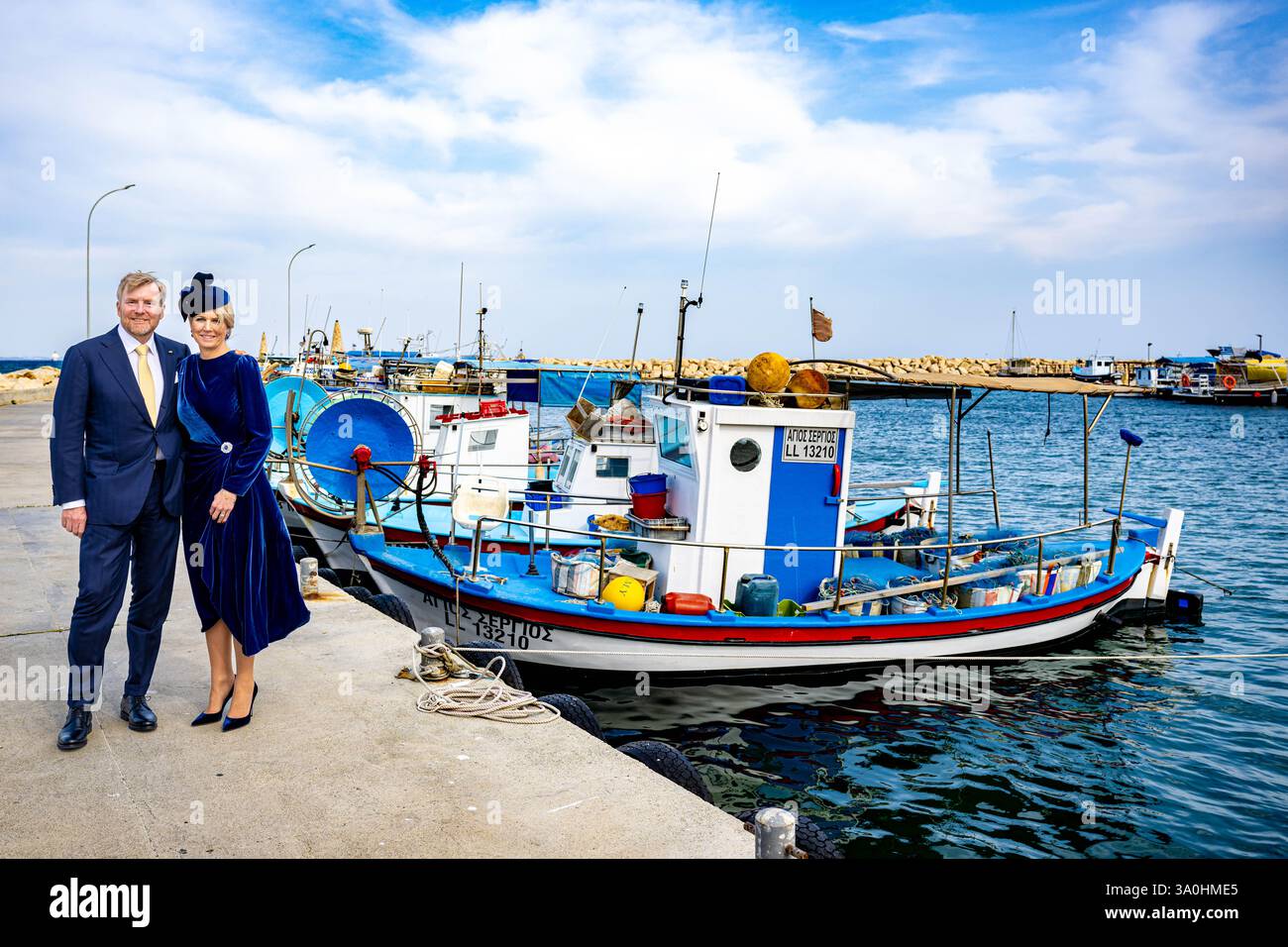 Larnaca, Cyprus. 04th Mar, 2025. King Willem-Alexander, Queen Maxima ...