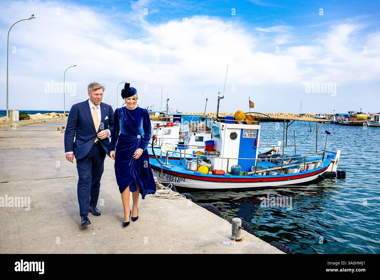 Larnaca, Cyprus. 04th Mar, 2025. King Willem-Alexander, Queen Maxima ...
