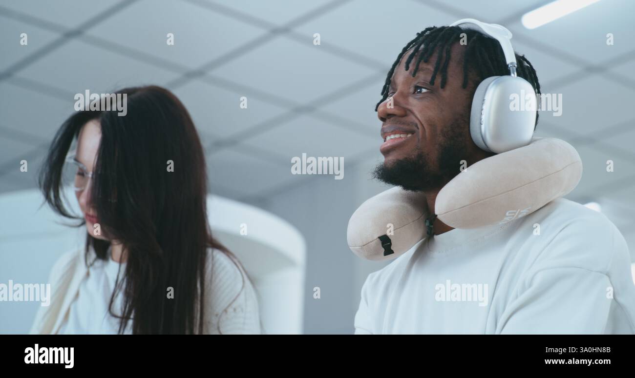 Security Checkpoint in Airport: Close Up of Multiethnic People ...