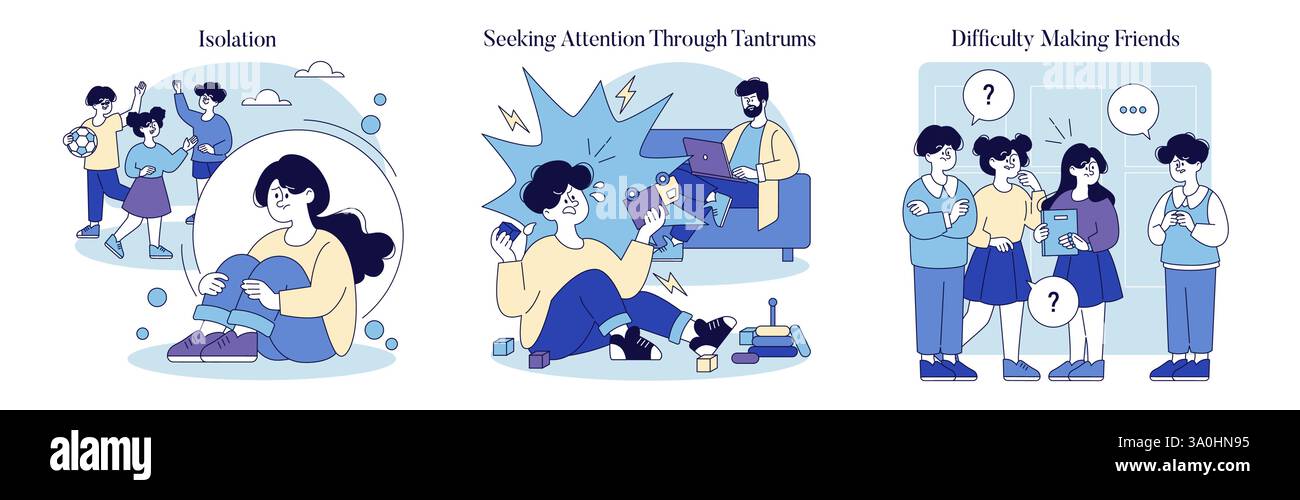 Neglectful parenting style impacts children's social development. It ...