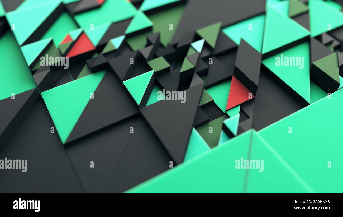 3D Triangular Patterns. Abstract triangular background with depth of ...